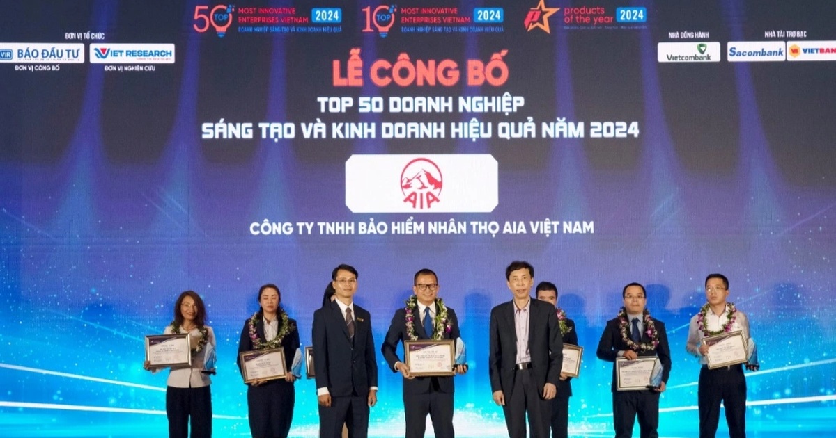 AIAベトナムが「イノベーションと効果的なビジネス企業」として表彰 - Top50VN